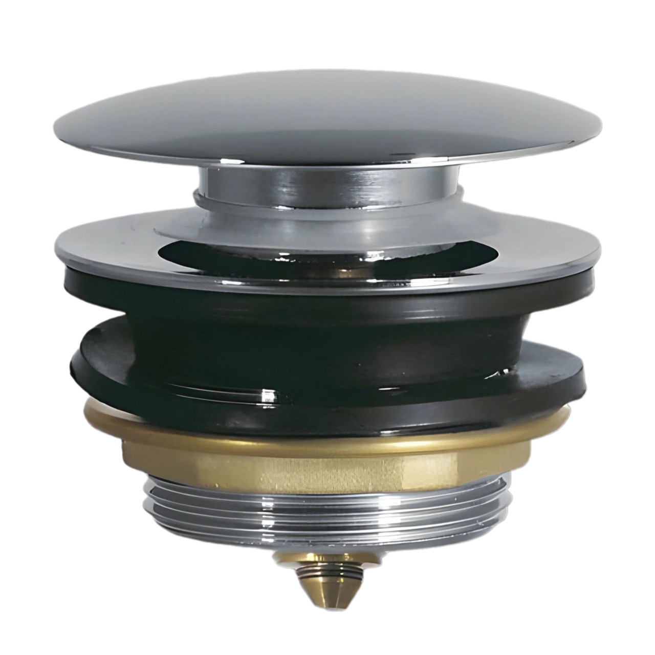 Донный клапан для ванны из латуни хромированный KERN A-9136 , цвет - хром