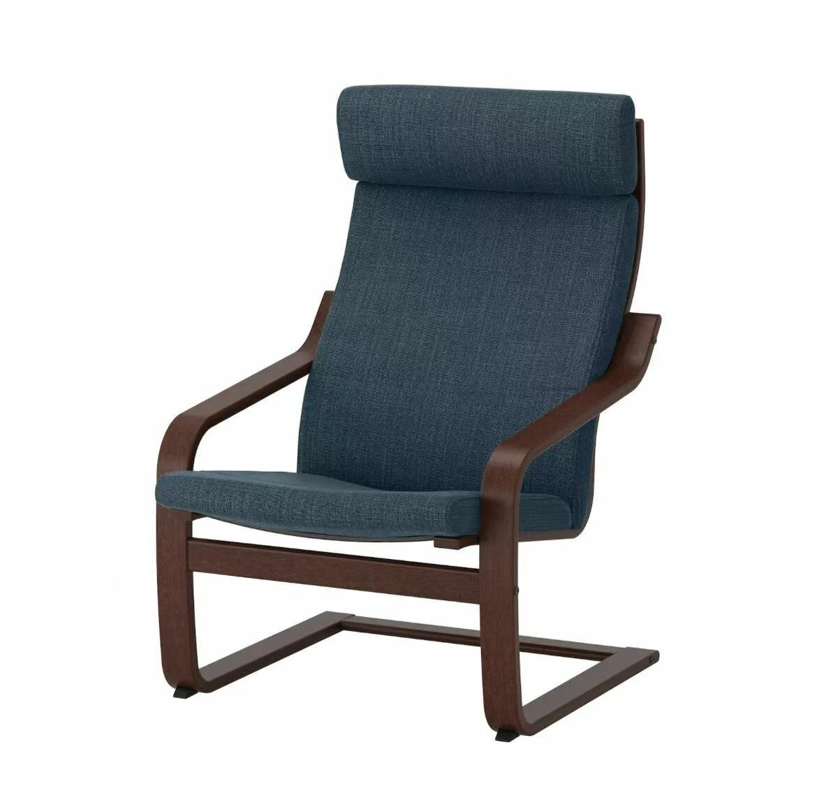 Кресло Poang IKEA. Кресло качалка Поэнг икеа коричневый/серый-LI