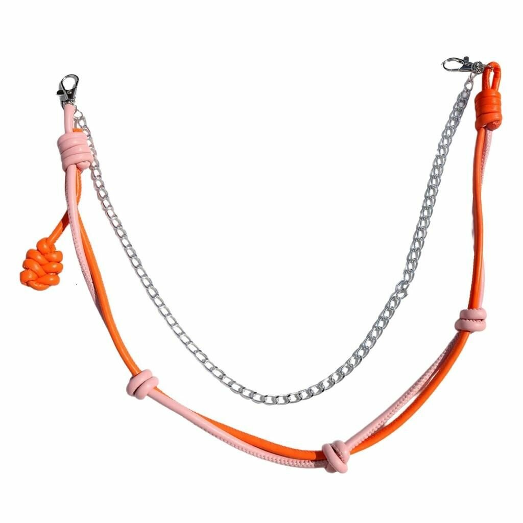 Подвеска в виде узла ручной работы из искусственной кожи в стиле ретро-5