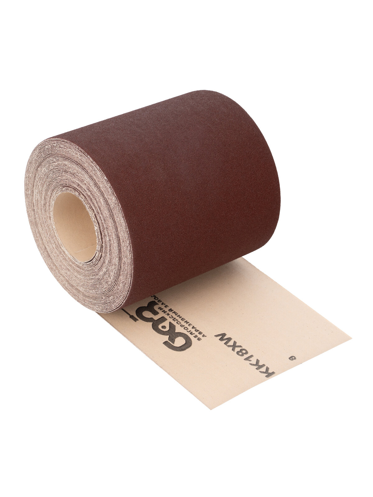 Наждачная бумага на тканевой основе БАЗ KK18XW, бобина 200 мм х 20 м, 25Н (P60), шкурка шлифовальная водостойкая, 75254