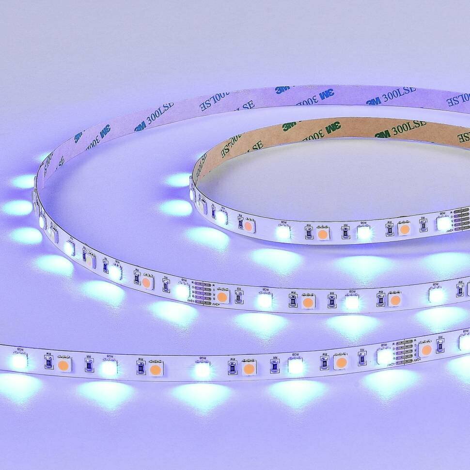 ST LUCE ST019.418.20RGBW Светодиодная лента SMD5050 - 17.28W/M RGB+4000K 300Lm Ra>90 IP20 L5000xW10xH- 24V Светодиодные ленты