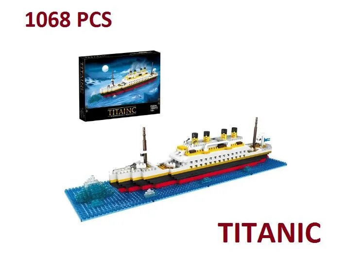 Конструктор Титаник, 1068 деталей