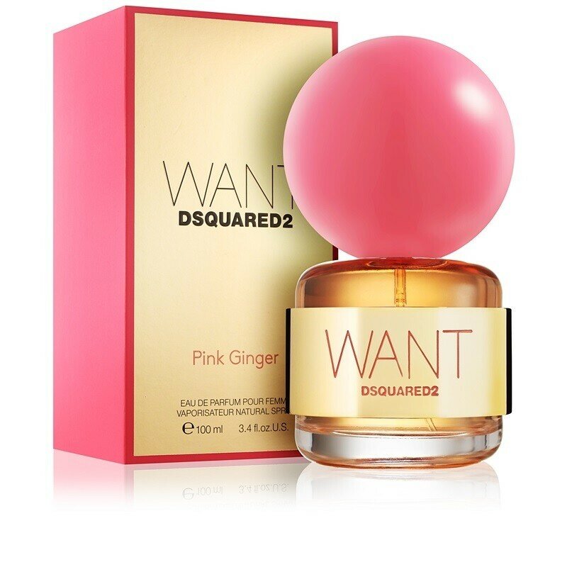 Парфюмерная вода для женщин Dsquared 2 Want Pink Ginger 100 мл / Духи Дискваред 2 Вонт Пинк Гингер