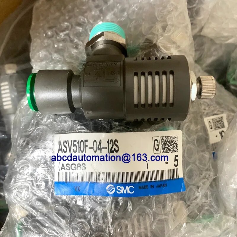 Оригинальный SMC ASV510F-02-10S ASV510F-03-10S ASV510F-04-10S ASV510F-02-12S ASV510F-03-12S ASV510F-04-12S Выпускной дроссельный клапан