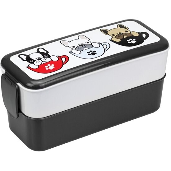 Контейнер Idea для обеда (0,5+0,5л) М 1233 бульдоги