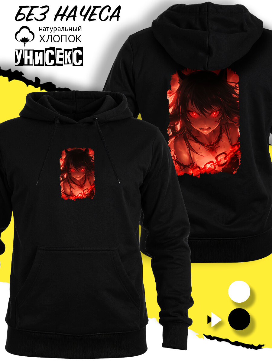 Худи Толстовка свитшот с девушкой аниме