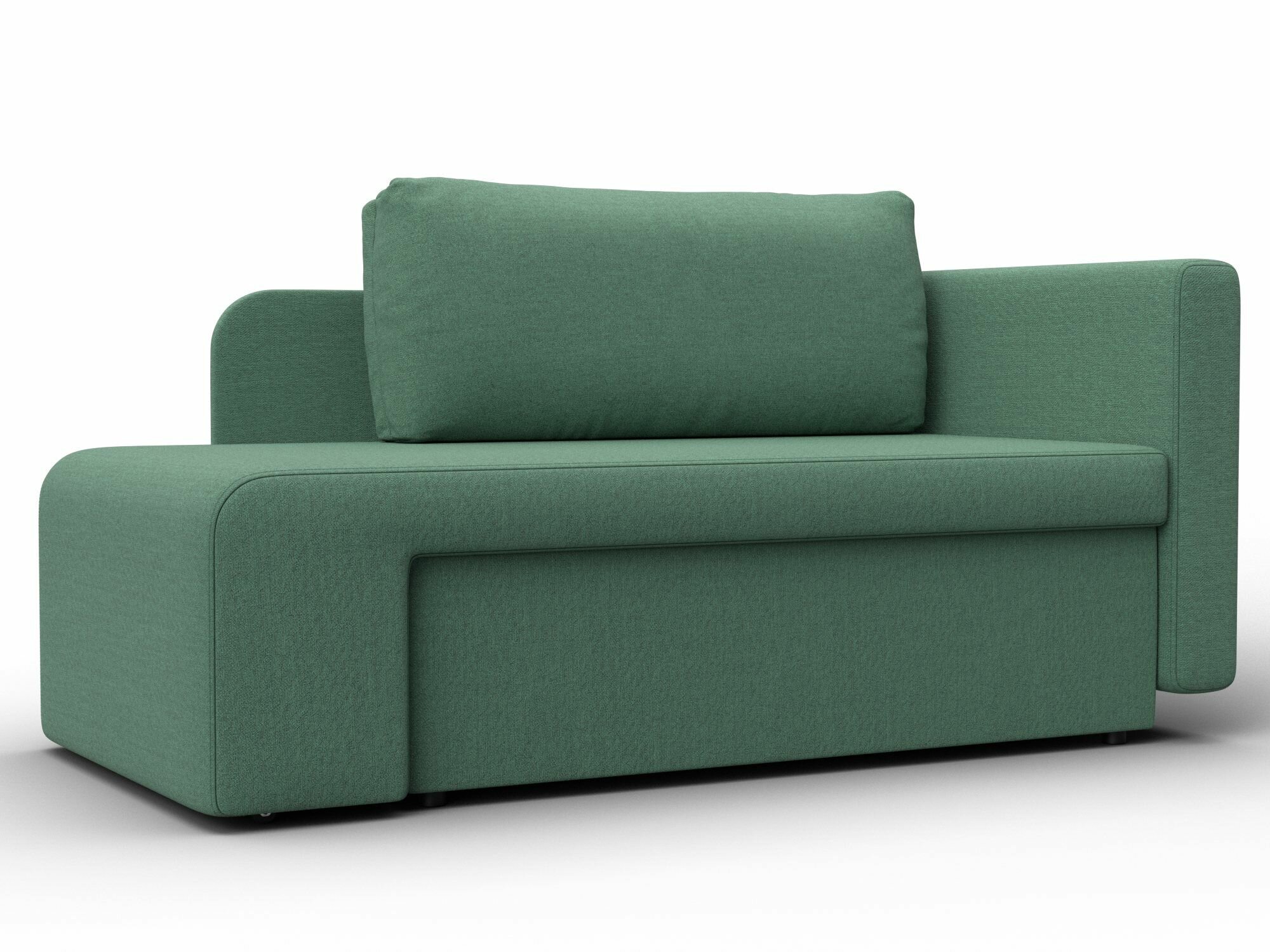 Кушетка Такт, зеленый, Рогожка, 143x81x77, Хит Диванов