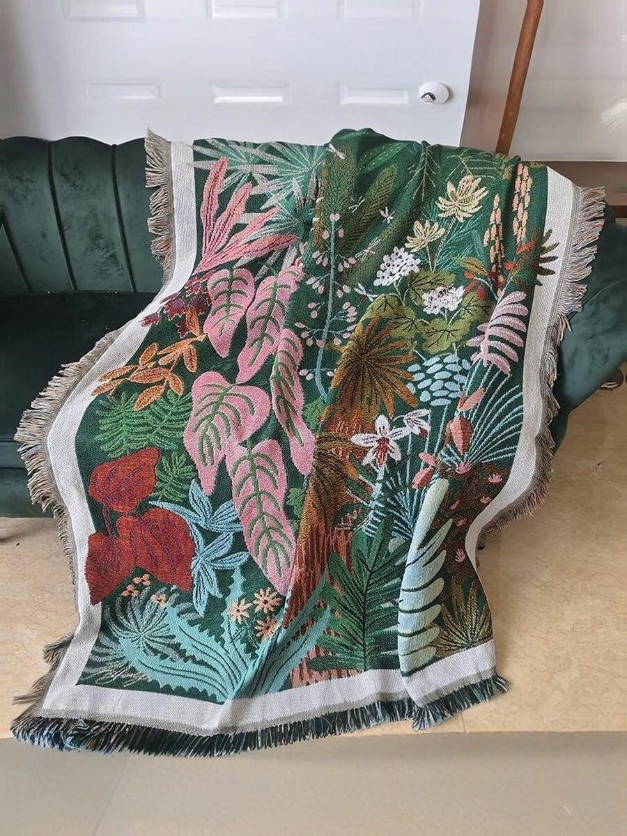 Плед-пончо , Полиэстер, 160 см х 130 см，Нитяное одеяло, мебельное покрывало