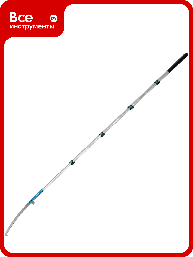 Пила садовая телескопическая PALISAD LUXE 1320 - 3050 мм, алюминиевая штанга, с, обрезки