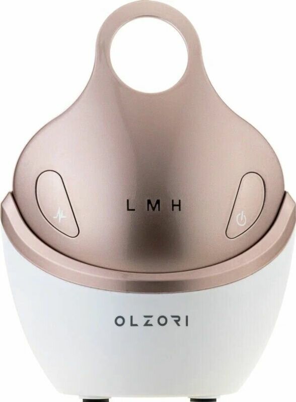 Массажер для лица OLZORI L-Mirru, пластик, аккумулятор, белый, розовый