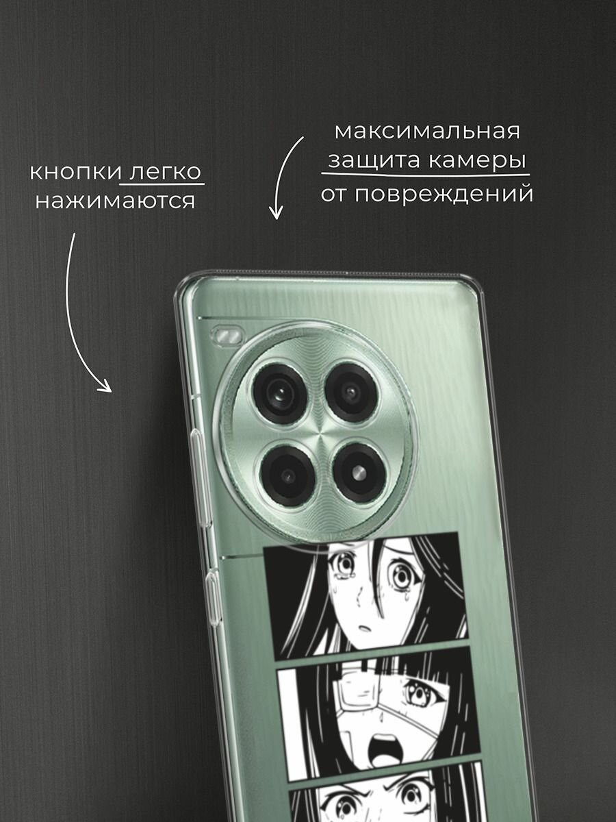 Чехол на OnePlus Ace 3 Pro / Ван Плас Эйс 3 Про с принтом "Tokyo girls", прозрачный — фото 1