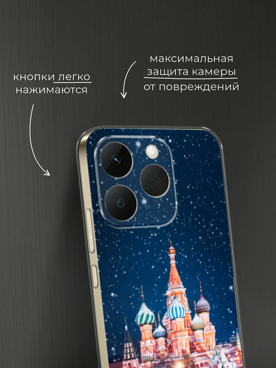 Силиконовый чехол на Realme 15T / Реалми 15Т с принтом "Москва 1" — фото 1