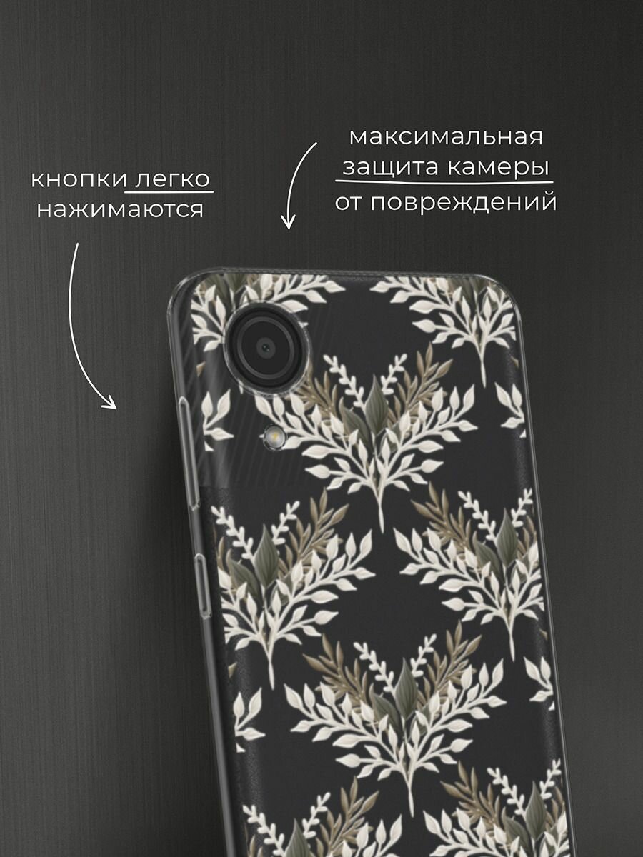 Чехол на Samsung Galaxy A03 Core / Самсунг Галакси А03 Core с принтом "Хрупкая листва" — фото 1