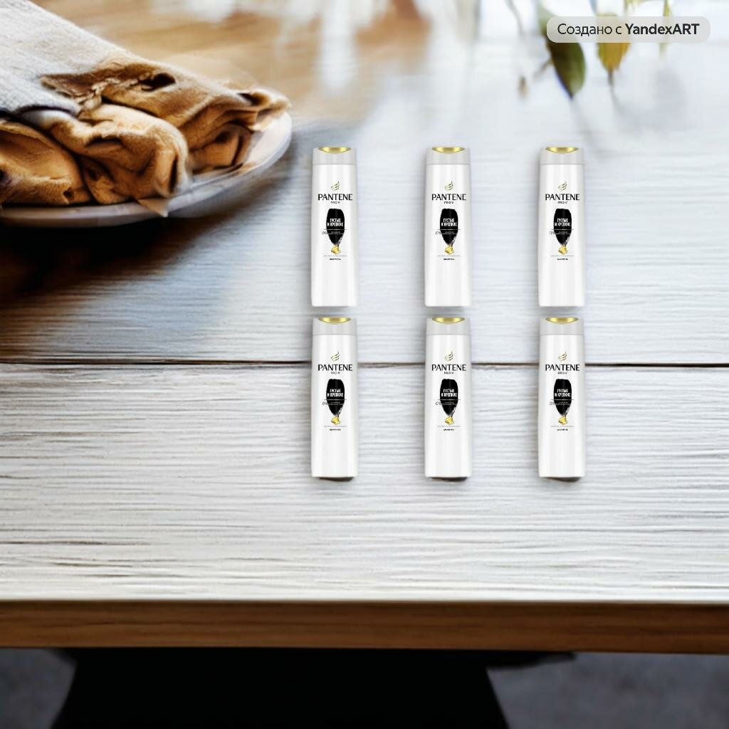 Шампунь для волос Pantene Pro-V Густые и крепкие, для тонких и ослабленных волос, 400 мл, 6 шт