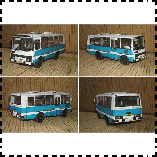 Набор для сборки бумажной модели PAZ-3205 1:43