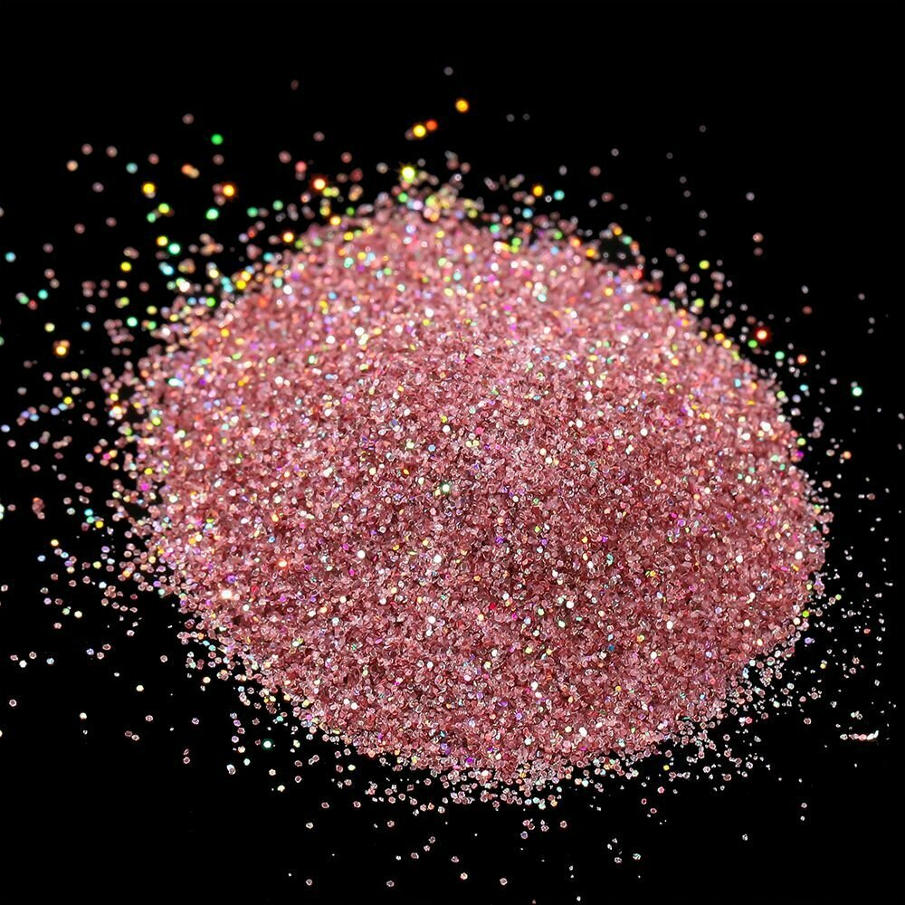 Блёстки глиттер универсальные, 20 грамм розовый, PET/пластик для декора и рукоделия, идеальны для скрапбукинга, поделок и праздничного оформления