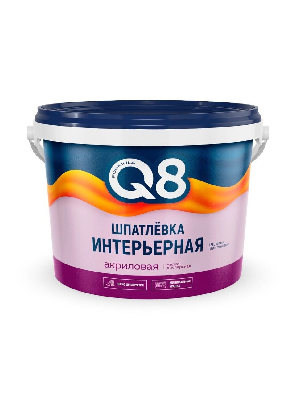 Formula Q8, Шпатлевка для стен готовая, акриловая, 3 кг