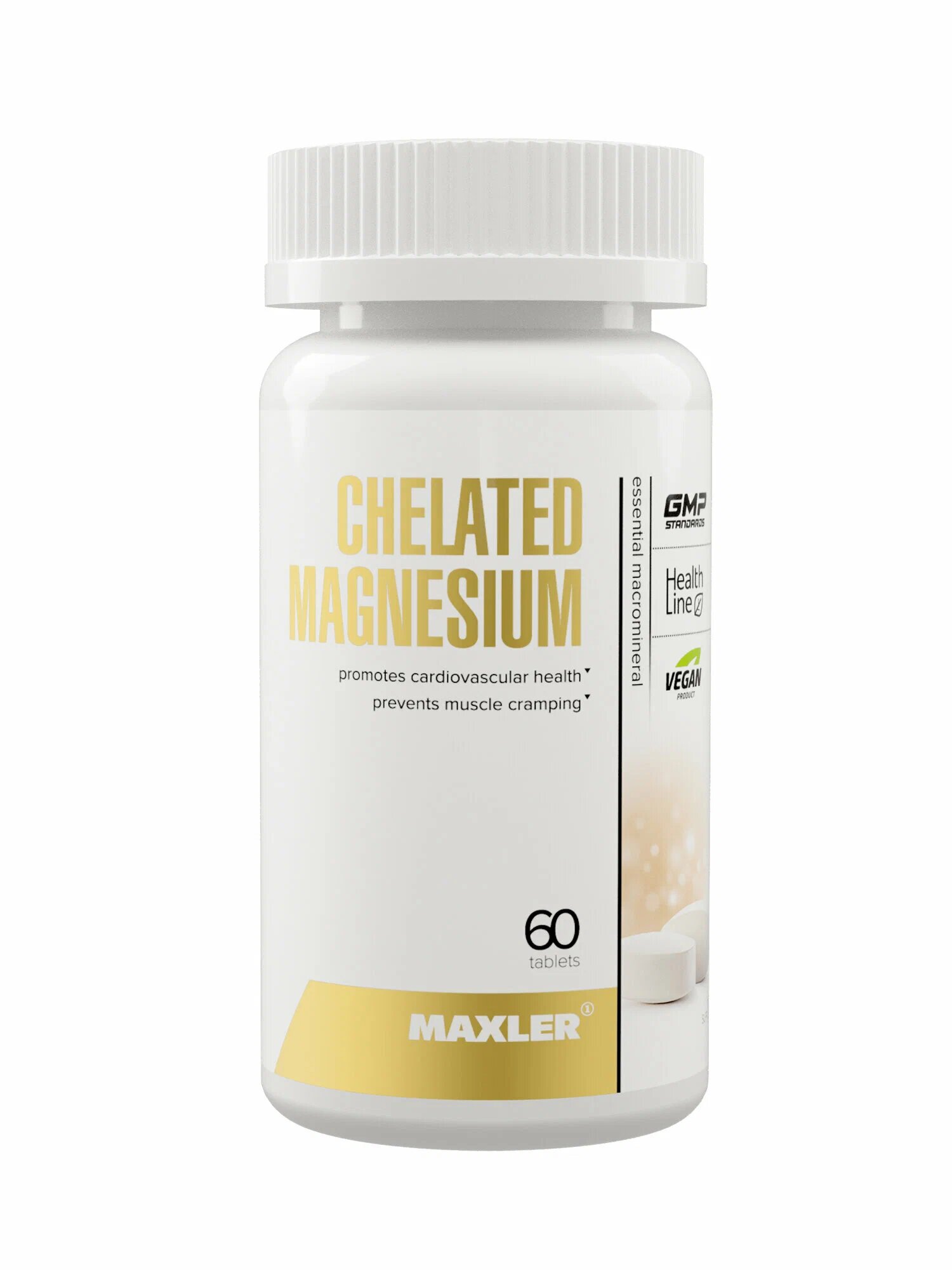 MAXLER Chelated Magnesium таб, 60 шт.