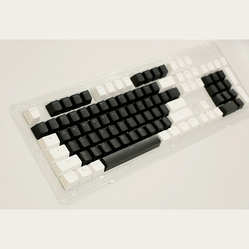 Кейкапы PBT полупрозрачные 87/104 клавиши, QWERTY, с пробелом, для Doga K320WR, K35i, Aihao Stone FE, Rapoo Wolf Spider