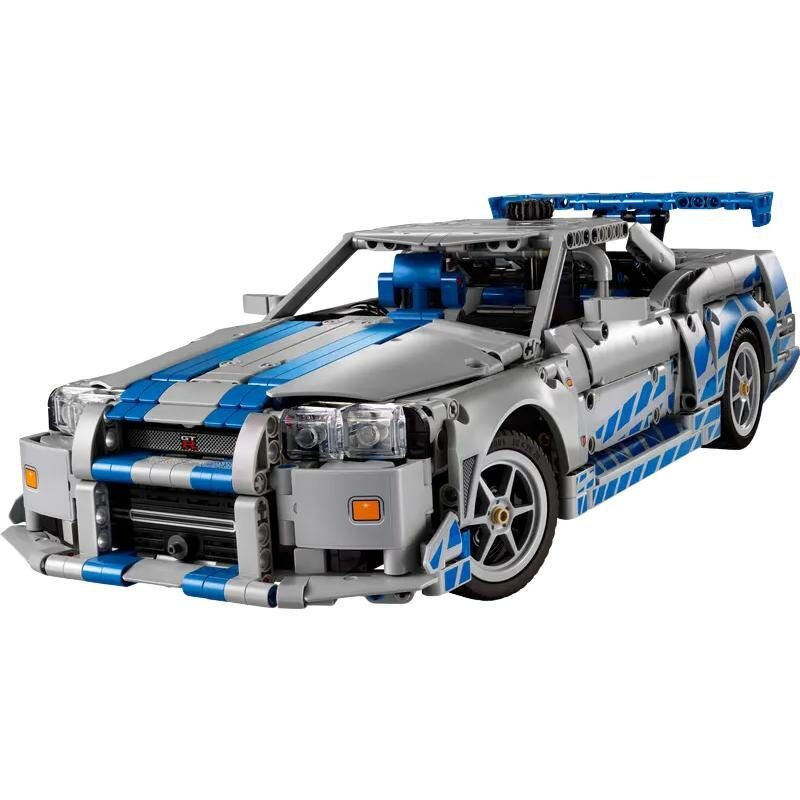 LEGO Technic Speed And Passion 2 Nissan Skyline GT R R34 Car Building Blocks 1410pcs 42210 ABS null