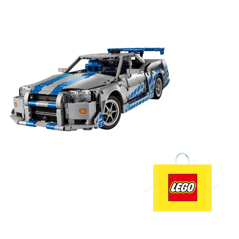 LEGO Technic Speed And Passion 2 Nissan Skyline GT R R34 Car Building Blocks 1410pcs 42210 ABS null