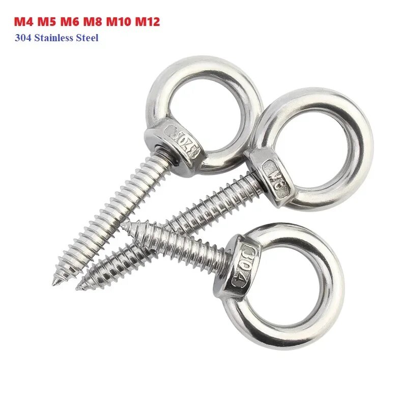 Саморезы по дереву из нержавеющей стали M4-M12 M5-(2pcs), 80mm