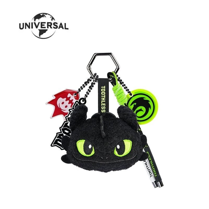 Подвеска-кукла из плюша «Как приручить дракона»: Беззубик, Ночная Фурия, Световая Фурия, наклейка, парный кулон,