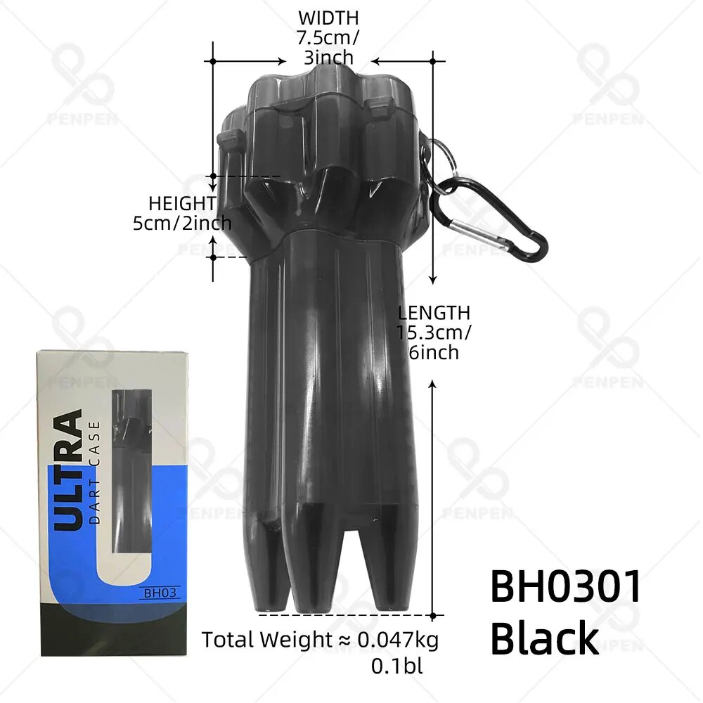 Черный кейс для дартов BH0301