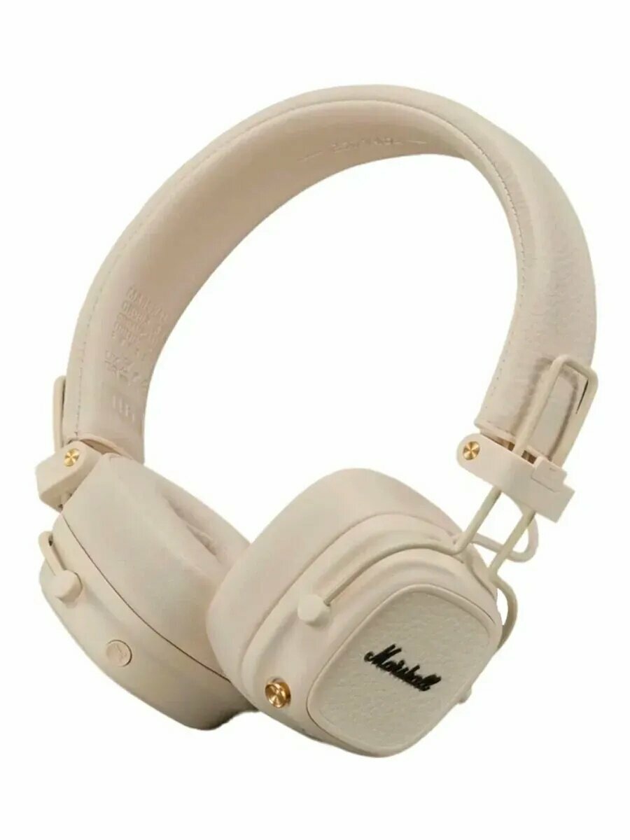 Наушники Marshall Major 5 Cream, накладные, беспроводные, Bluetooth 5.3, время работы 100 ч