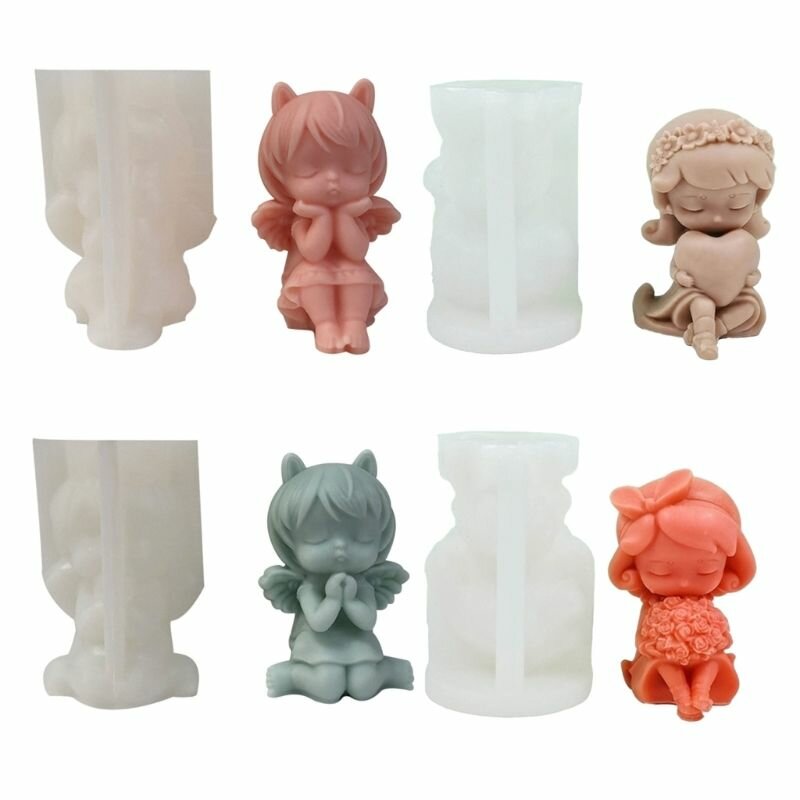 Набор восковых форм для милой маленькой девочки из 4 частей