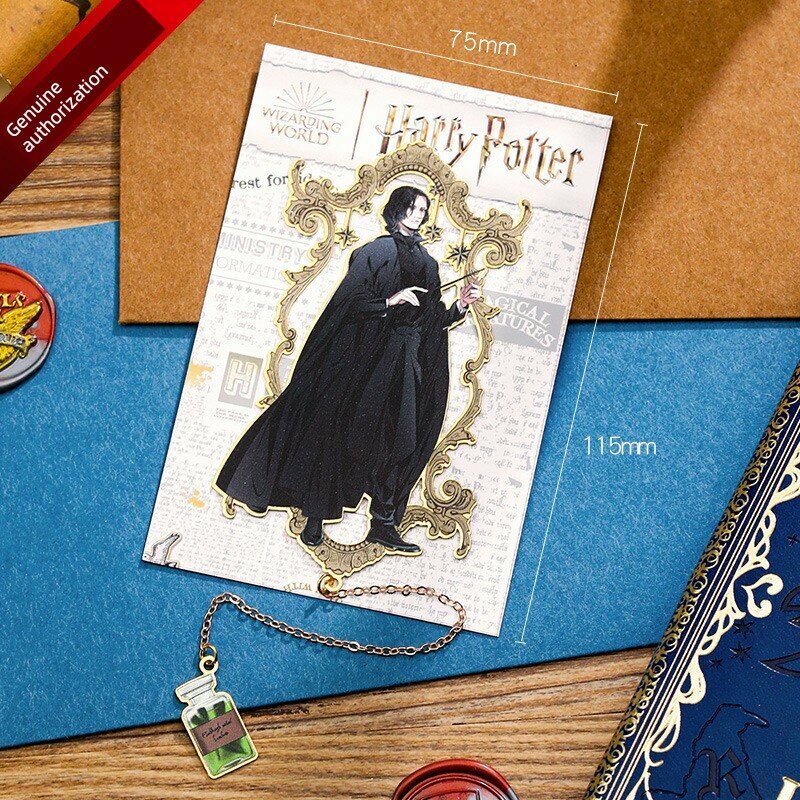 Оригинальные товары по мотивам Гарри Поттера, металлические закладки «Магическая академия», канцелярские принадлежности