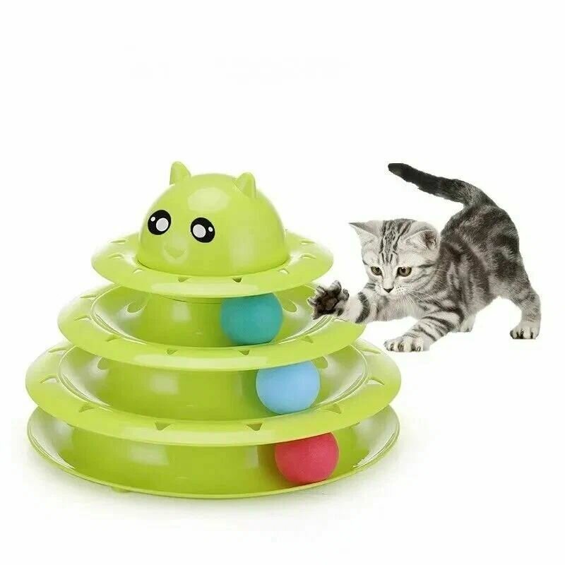 Интерактивная пирамидка-игрушка для кошки