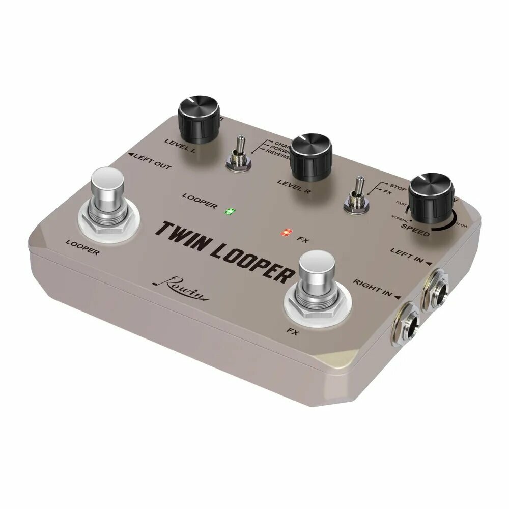 ROWIN LTL-02 TWIN LOOPER Обновляет педали для электрической гитары 10 минут
