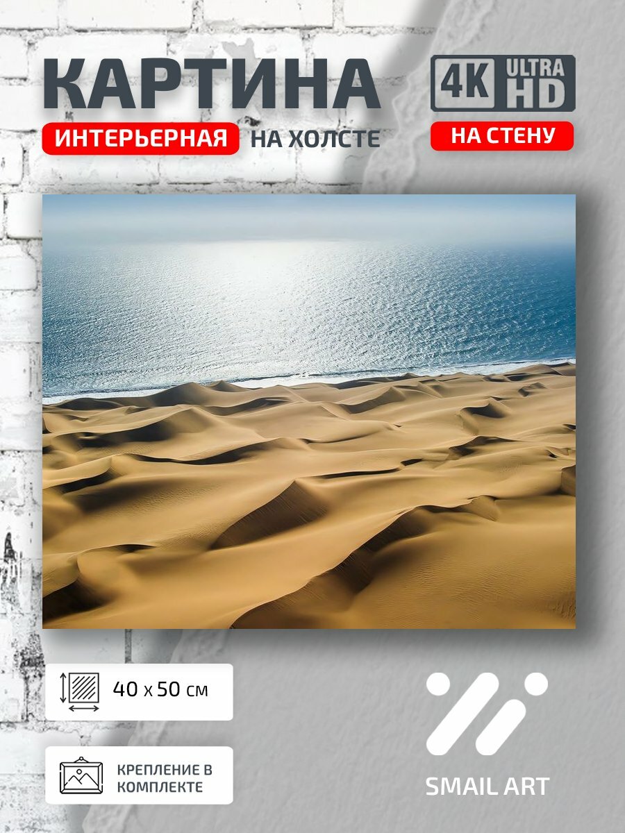 Картина на холсте интерьерная 40 на 50 на стену Пустыня desert для кабинета пейзаж интерьер