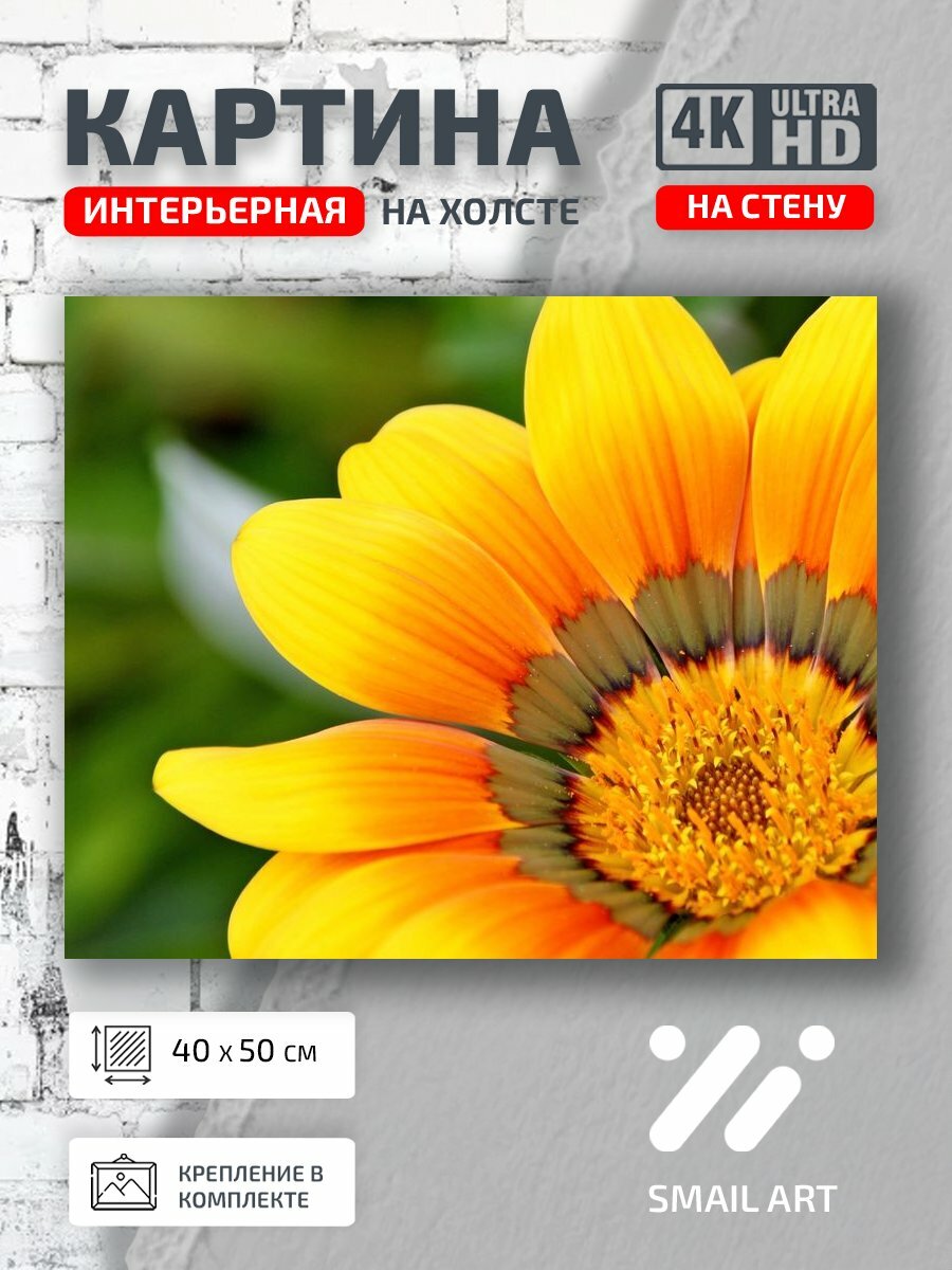 Картина на холсте интерьерная 40 на 50 на стену Желтый Mood для офиса атмосфера интерьер