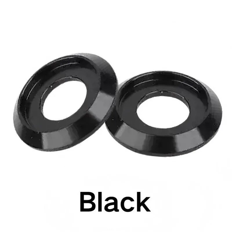 Цветные алюминиевые шайбы ZONSANTA M2 M2.5 M3 M4 M5 M6 M8 Black, М8