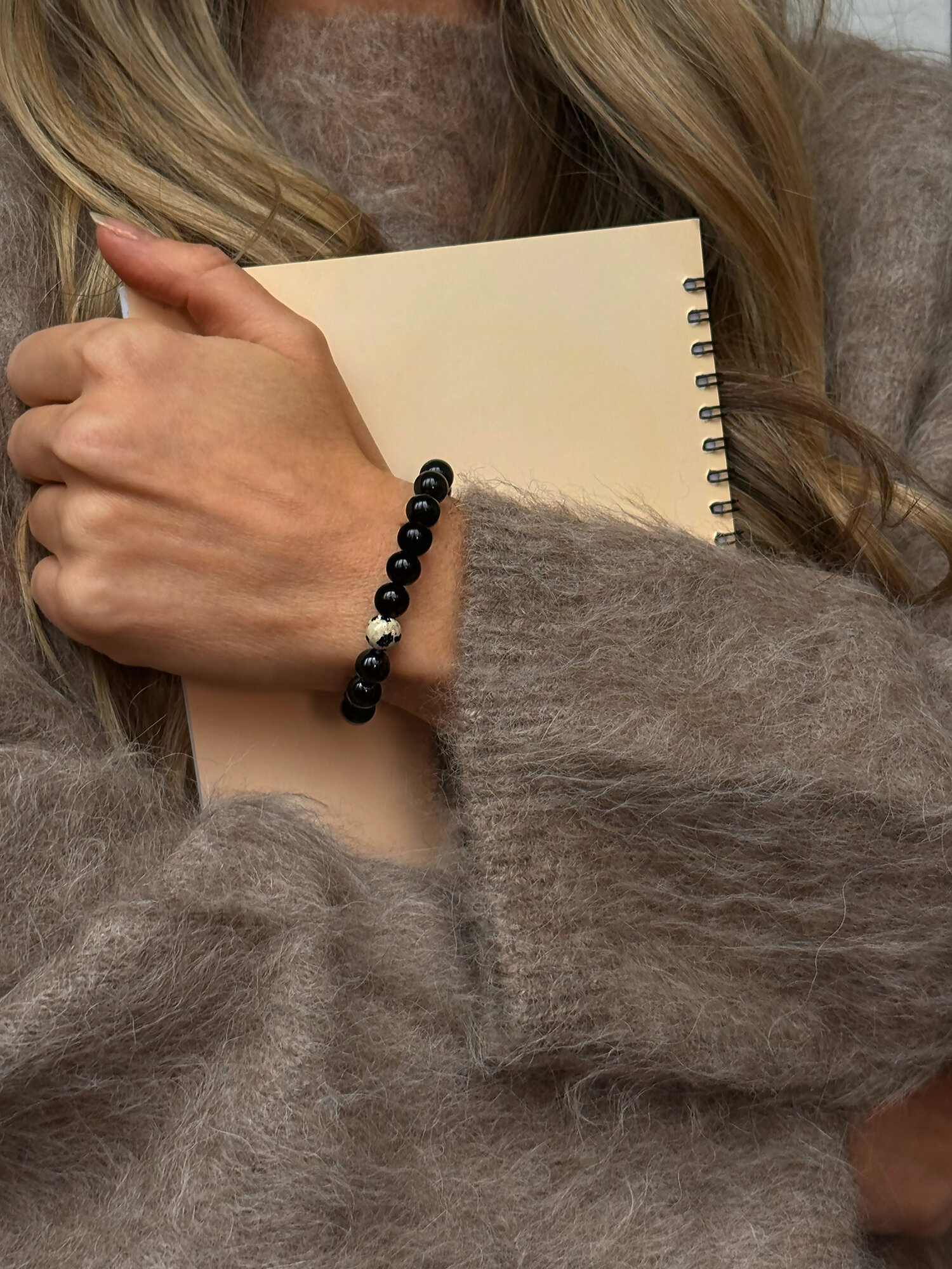 Браслет, оникс, яшма