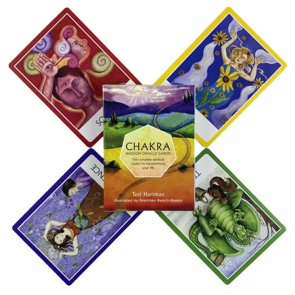 Карты таро Оракул Чакра Мудрости/Chakra Wisdom Oracle Tarot Cards
