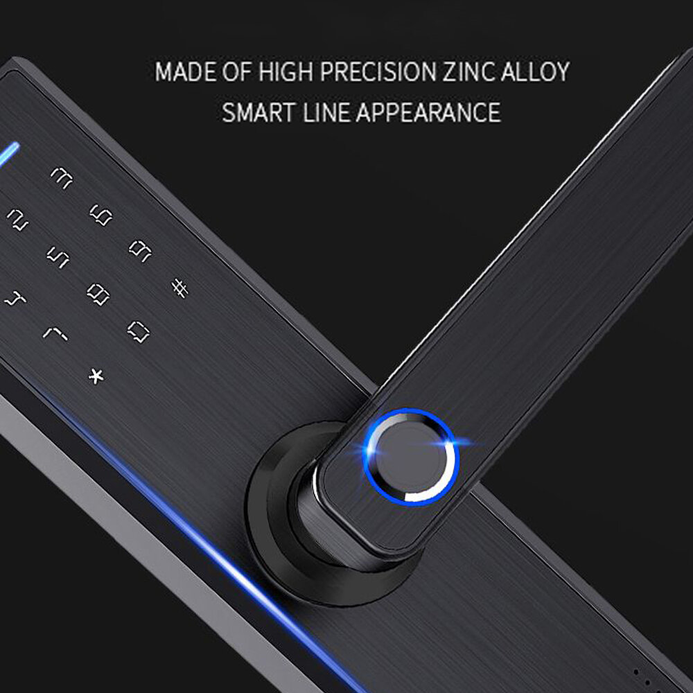 Электронный WiFi-приложение с паролем, дверной замок, интеллектуальные биометрические дверные замки с отпечатками пальцев, цифровой дверной замок без ключа для дома и гостиницы