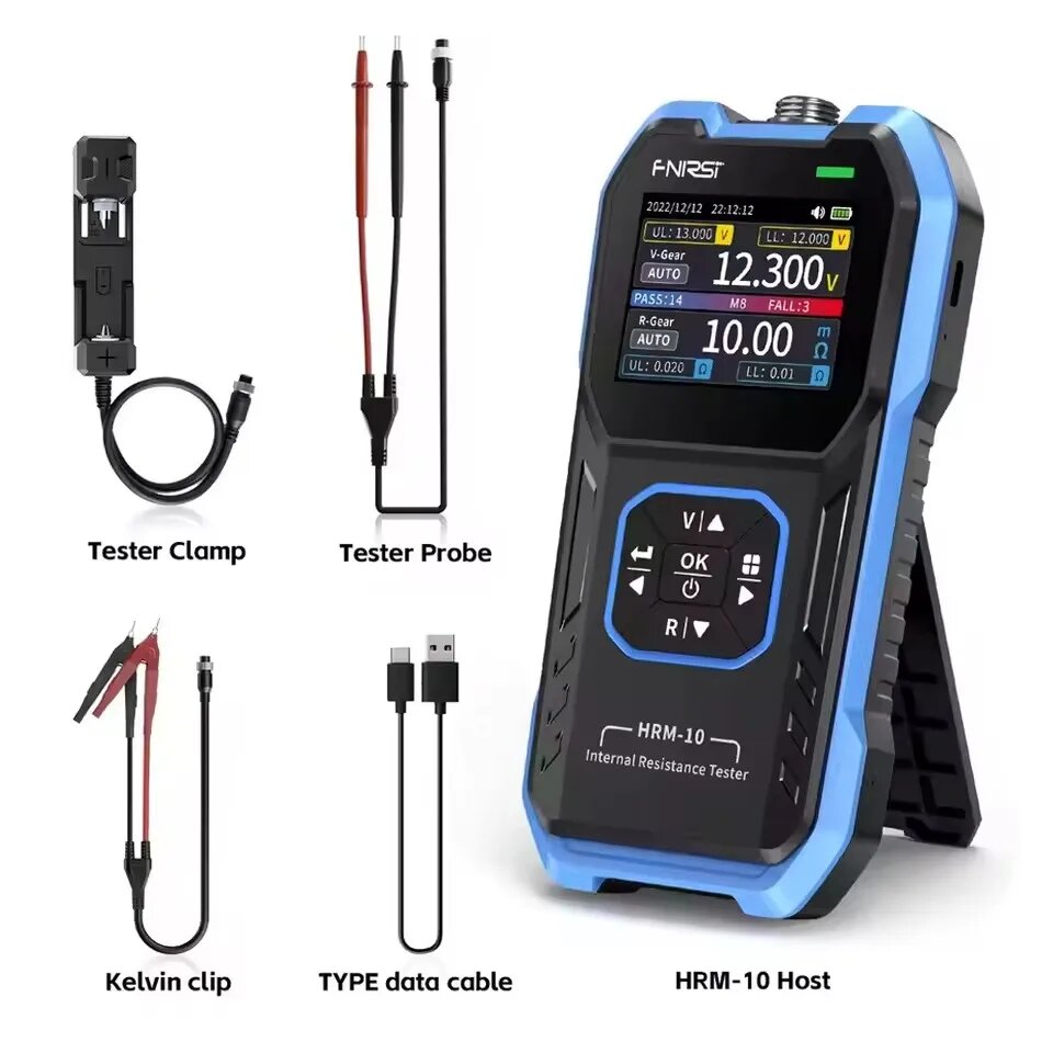 FNIRSI HRM-10 Тестер аккумуляторов 18650 FullSet