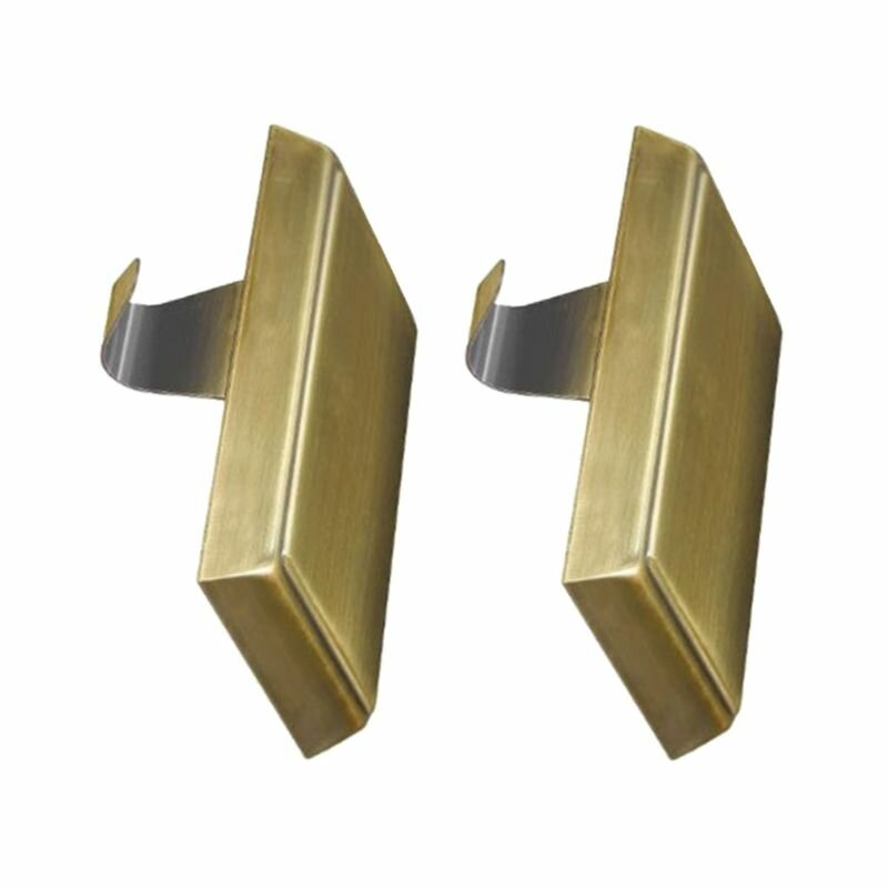 2шт, Держатель для рождественских чулок-золотой