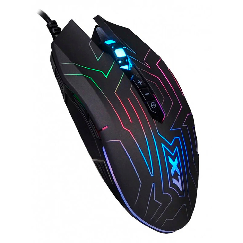 Мышь A4Tech X77 чер. оптическая (2400dpi) USB Черный