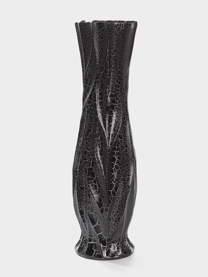 Ваза напольная керамика "Балфри" талия, 60х15 см, чёрный 10902458