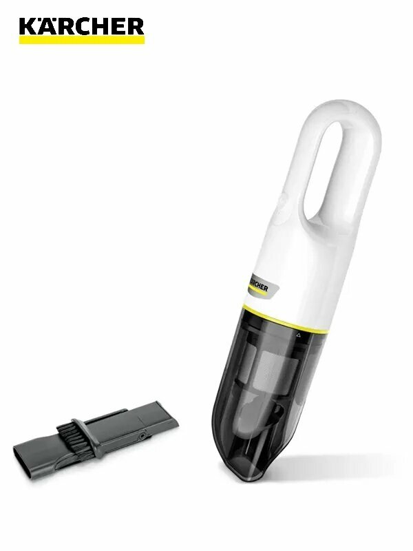 Беспроводной автомобильный пылесос Karcher VCH2 /CVH2, White: 5000 Па, 35000 об/мин, HEPA12, боковой выдув, тихий(1.198-400.0)