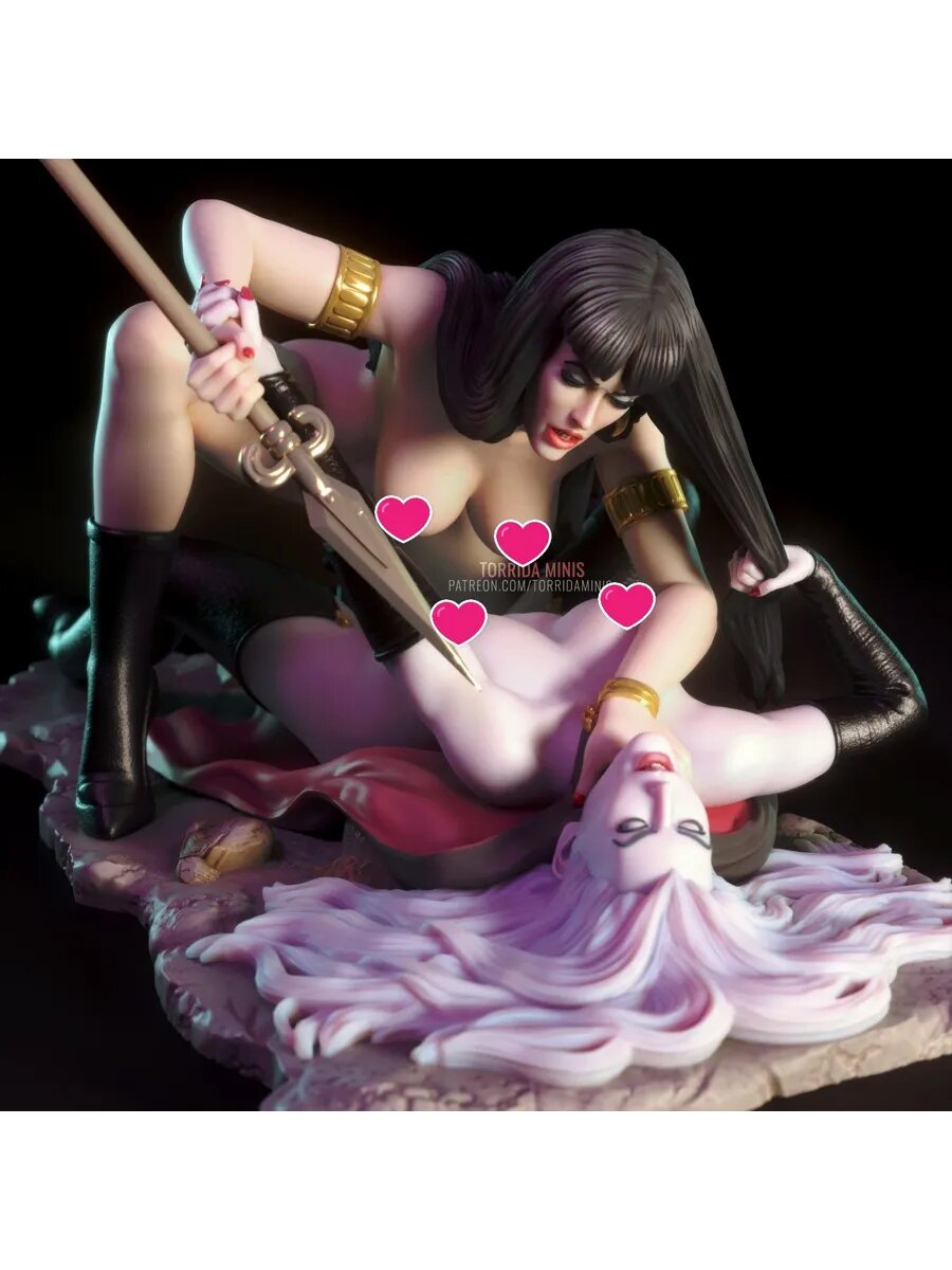 Коллекционная фигурка Vampirella VS Lady Death 20 см (18+)