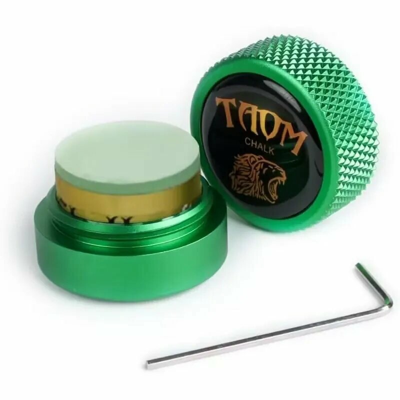 Круглый контейнер для бильярдного мела TAOM, универсальный инструмент, аксессуары для бильярда, магнитный мини-контейнер для мела, круглая коробка