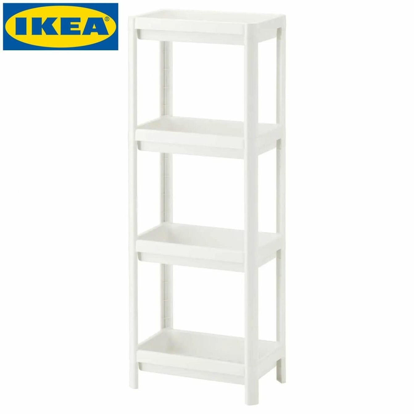 Cтеллаж VESKEN IKEA,100.6,23.3,36.7, белый