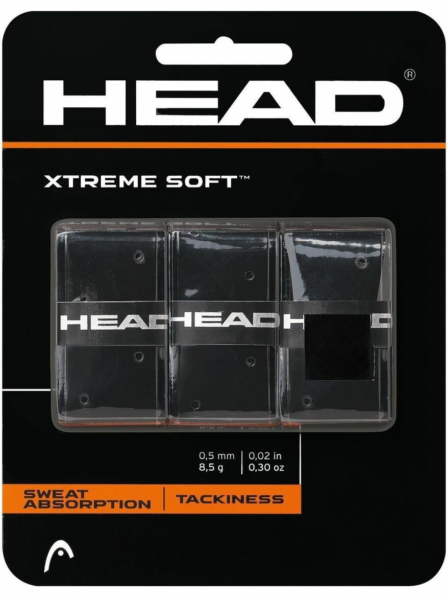 Овергрипы Head XtremeSoft Grip Overwrap Унисекс 285104-BK BK