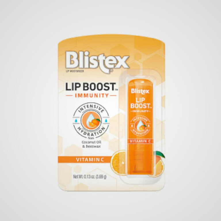 Интенсивно увлажняющий бальзам для губ Lip Boost Immunity с витамином С 3.69 гр BLISTEX Lip Boost Immunity Бальзам для губ 3,69 гр