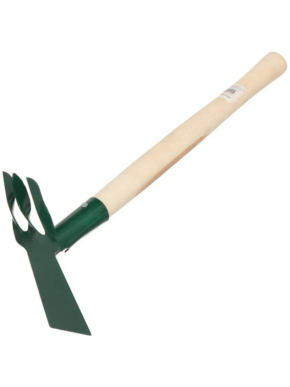 Мотыжка комбинированная с деревянным черенком и 3-х зубыми витыми граблями для сада и огорода, рыхлитель почвы